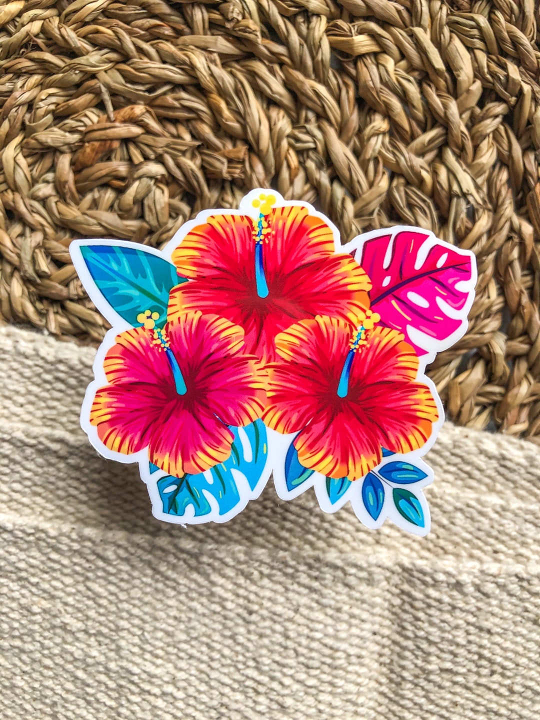Tropical Flower Amapolas Sticker | Laptop Sticker | Bullet Journal ...
