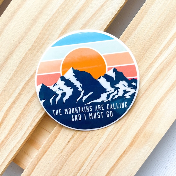 Colorful Mountains Stickers - Etsy