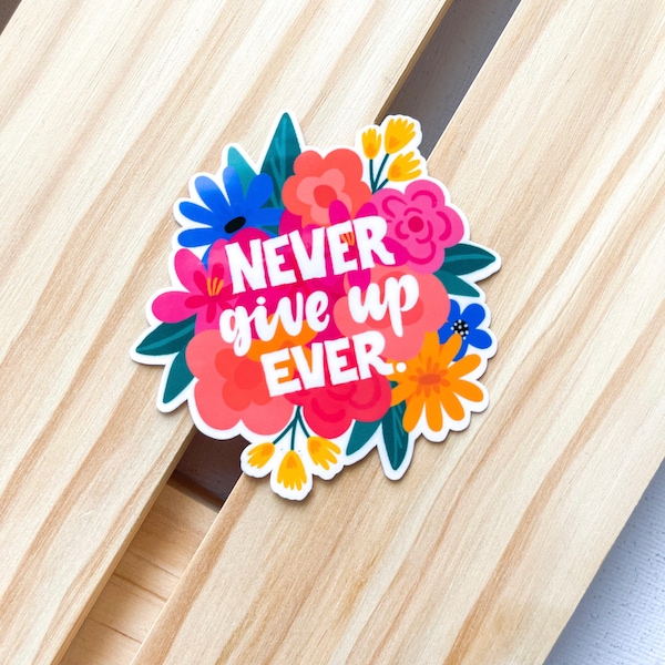 Never Give Up - Etsy
