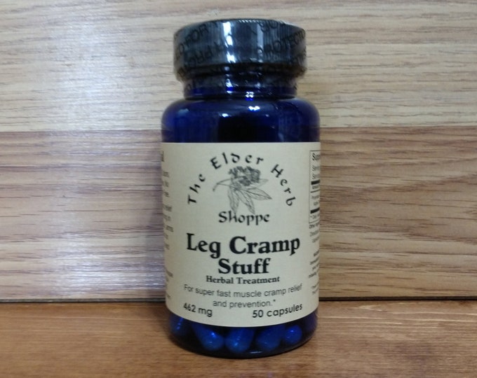 Leg Cramp Stuff Capsules 50 Count - All Natural - Fast Relief - Leg ...
