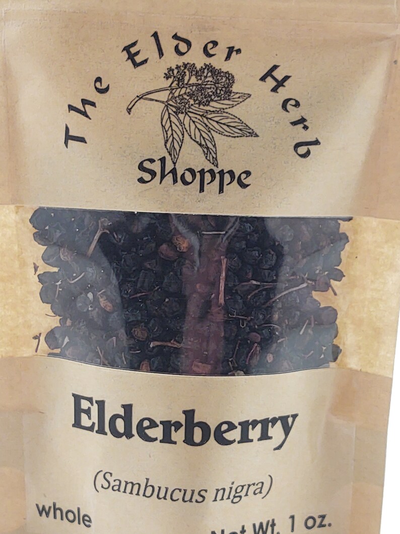 Elderberry Whole 1 Oz Sambucus Nigra the Elder Herb Shoppe - Etsy