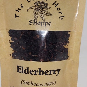 Elderberry Whole 1 Oz Sambucus Nigra the Elder Herb Shoppe - Etsy