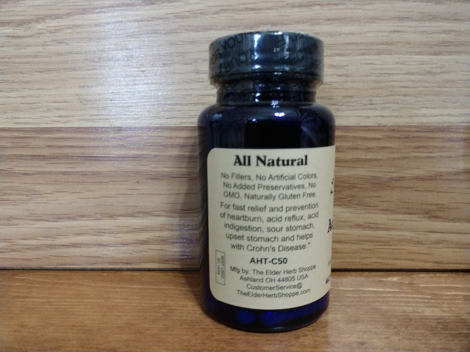 Acid Reflux Relief Capsules 50 Count All Natural Fast Relief IBS Crohn ...