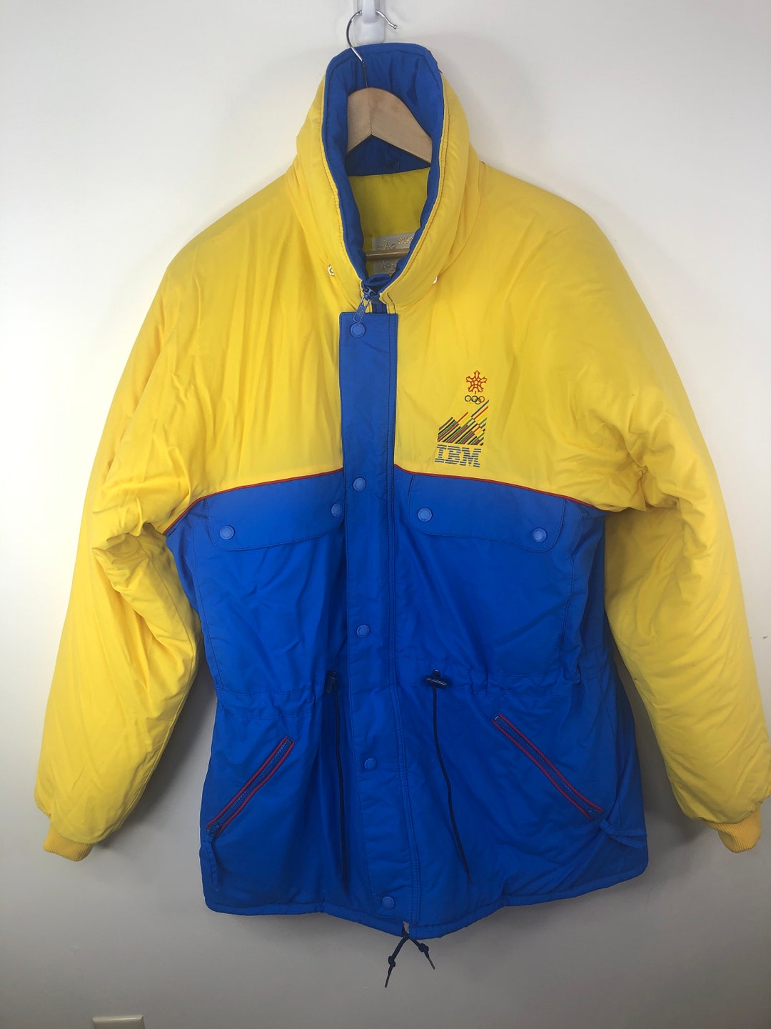 Vintage 1988 Sunice Calgary Olympics IBM Puffer Winter Jacket Size ...