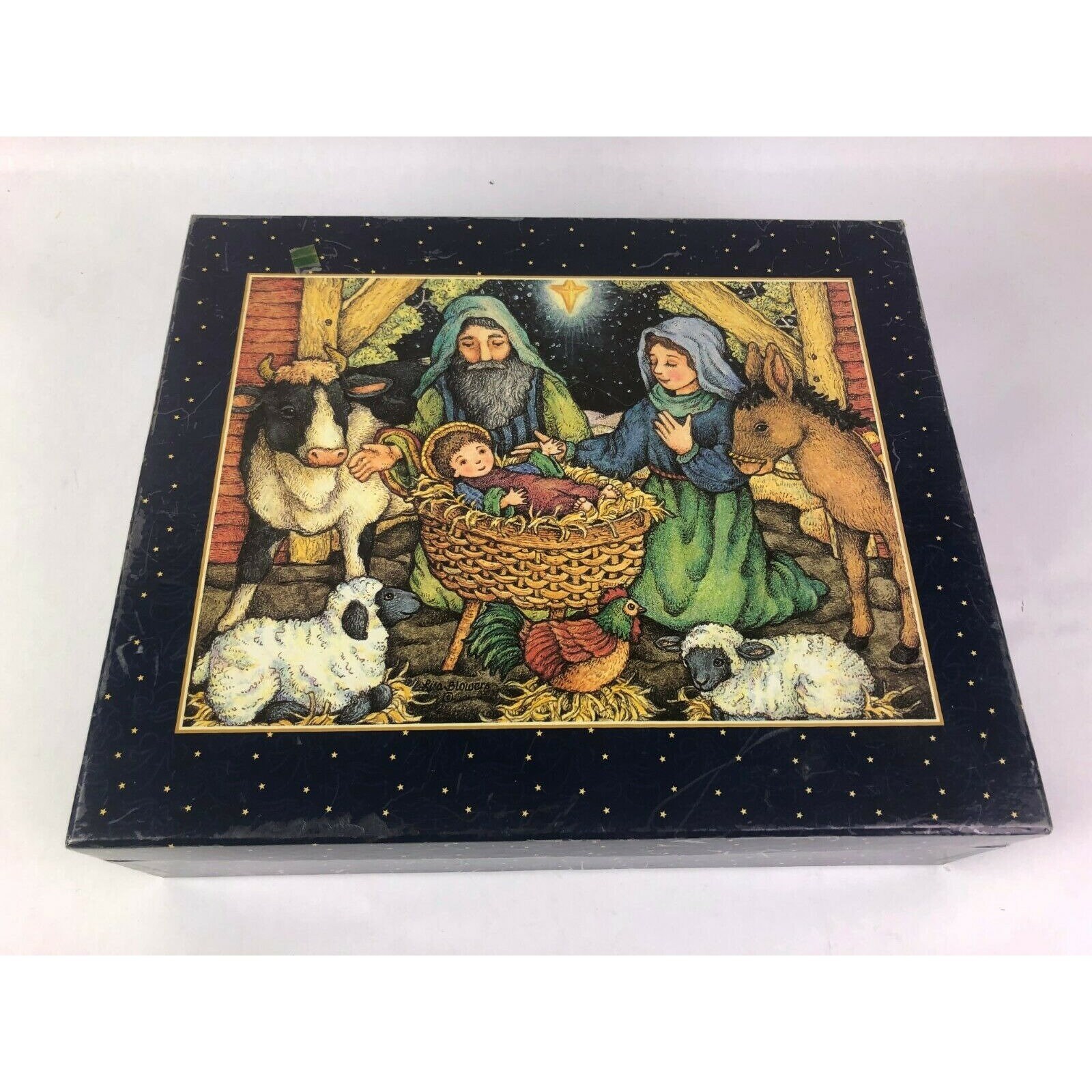 Vintage Lang and Wise Nativity Lisa Blowers Away in a Manger 8 Pc 1997 ...