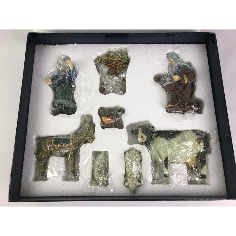 Vintage Lang and Wise Nativity Lisa Blowers Away in a Manger 8 Pc 1997 ...