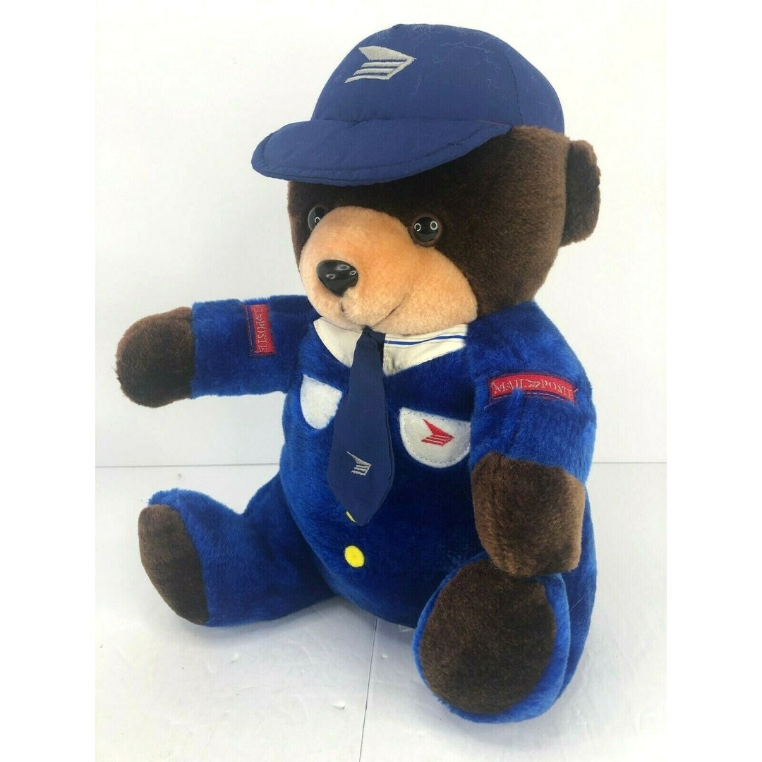 Vintage Canada Post Plush Bear 1990's 14 National Postal Hockey ...