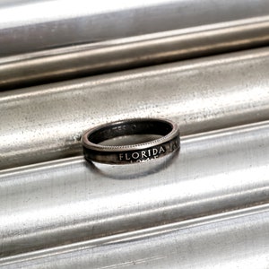 Florida Skinny Coin Ring | Handmade Ring | Stackable Ring | Statement ...