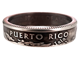 Puerto Rico Coin Ring - Etsy