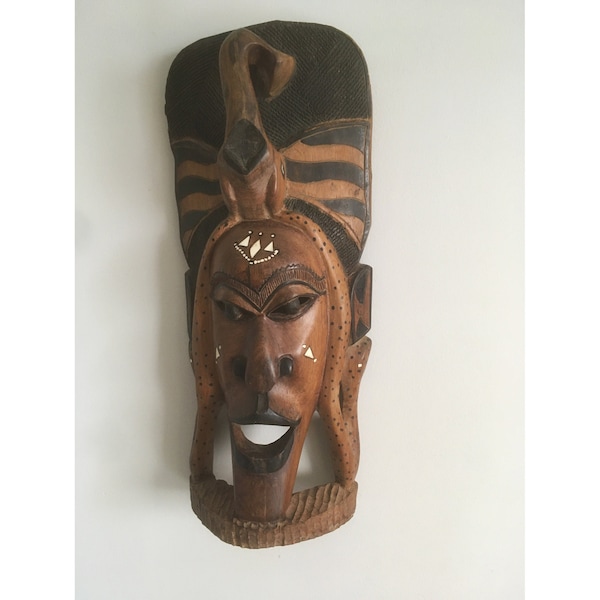 Wood Tabletop African Mask - Etsy