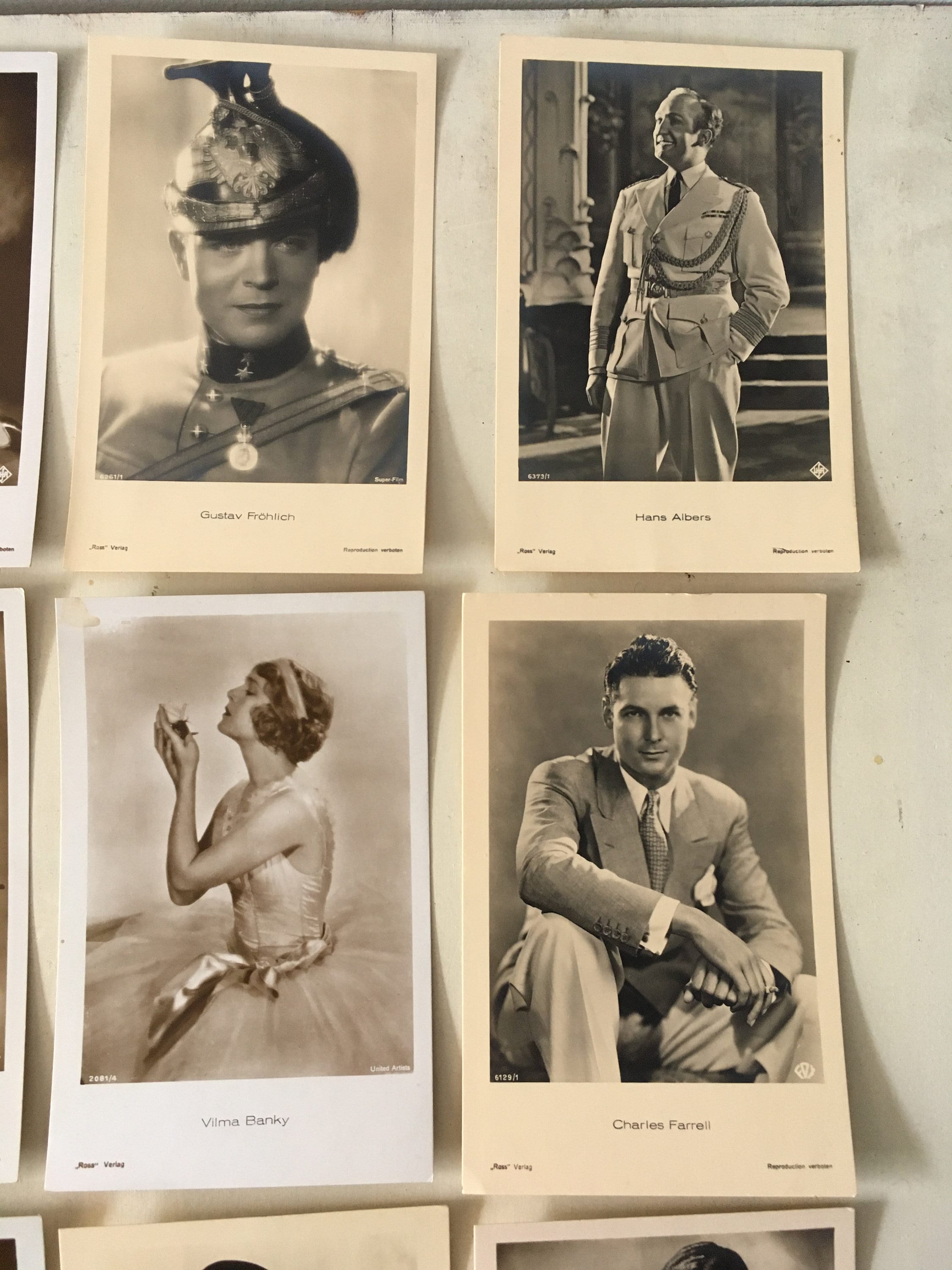 A Lot of 16 Postcards With Old Actors & Actresses. Vintage Collectible ...