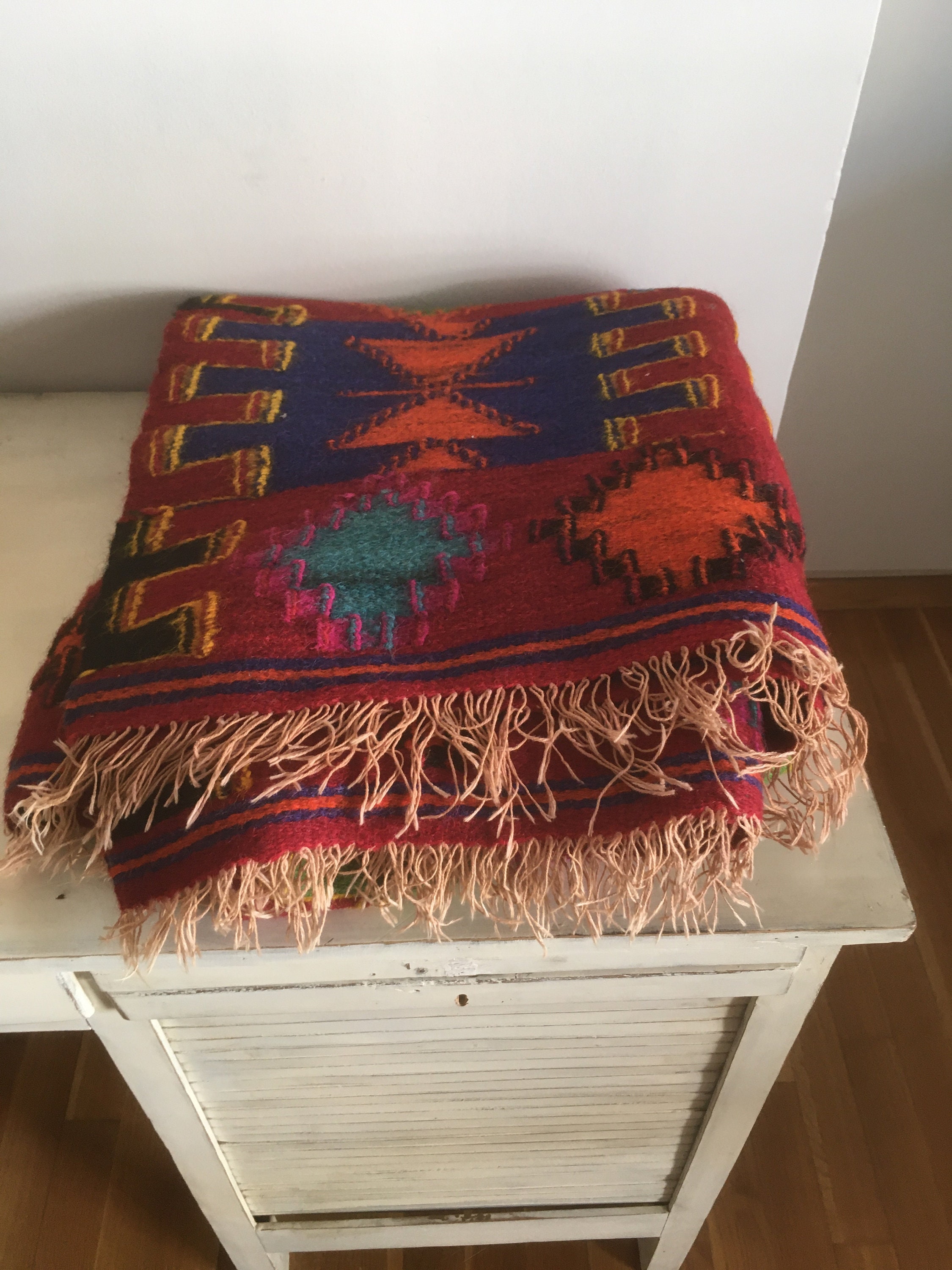 Big Traditional Greek Kilimi. Handmade Handwoven Rug for Floor. Vintage ...