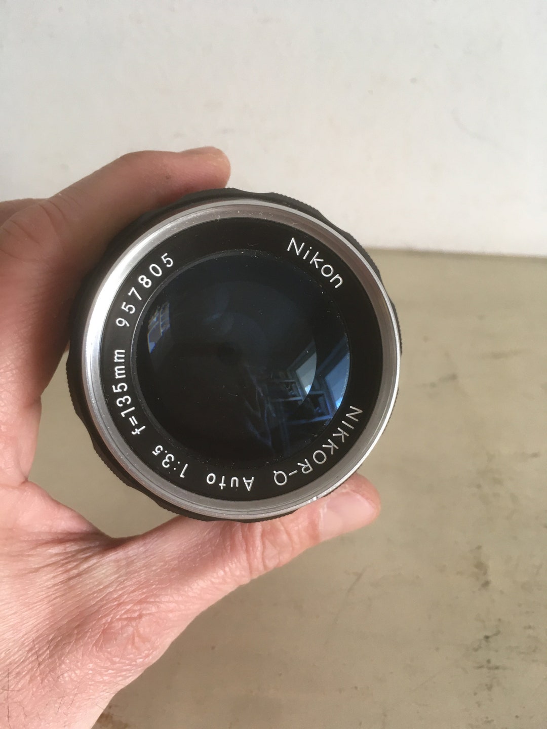Vintage Lens Nikon Nikkor R-Q Auto 1:3.5 F=135 Mm. Serial Number 957805 ...