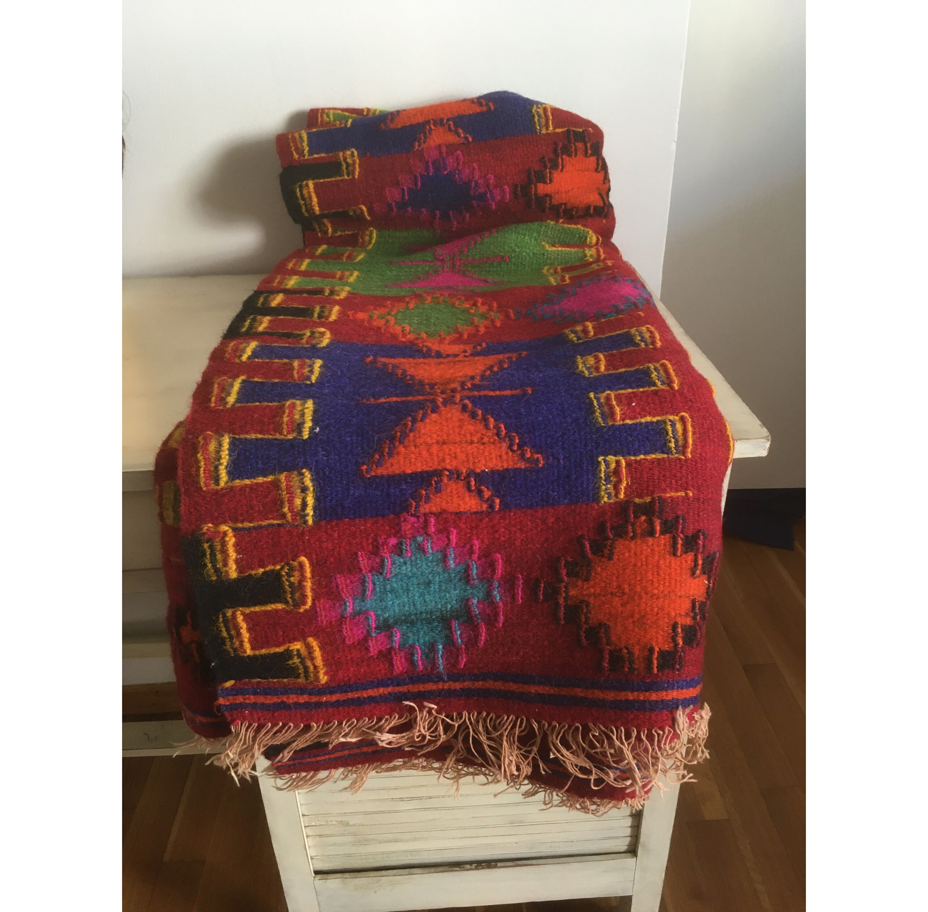 Big Traditional Greek Kilimi. Handmade Handwoven Rug for Floor. Vintage ...