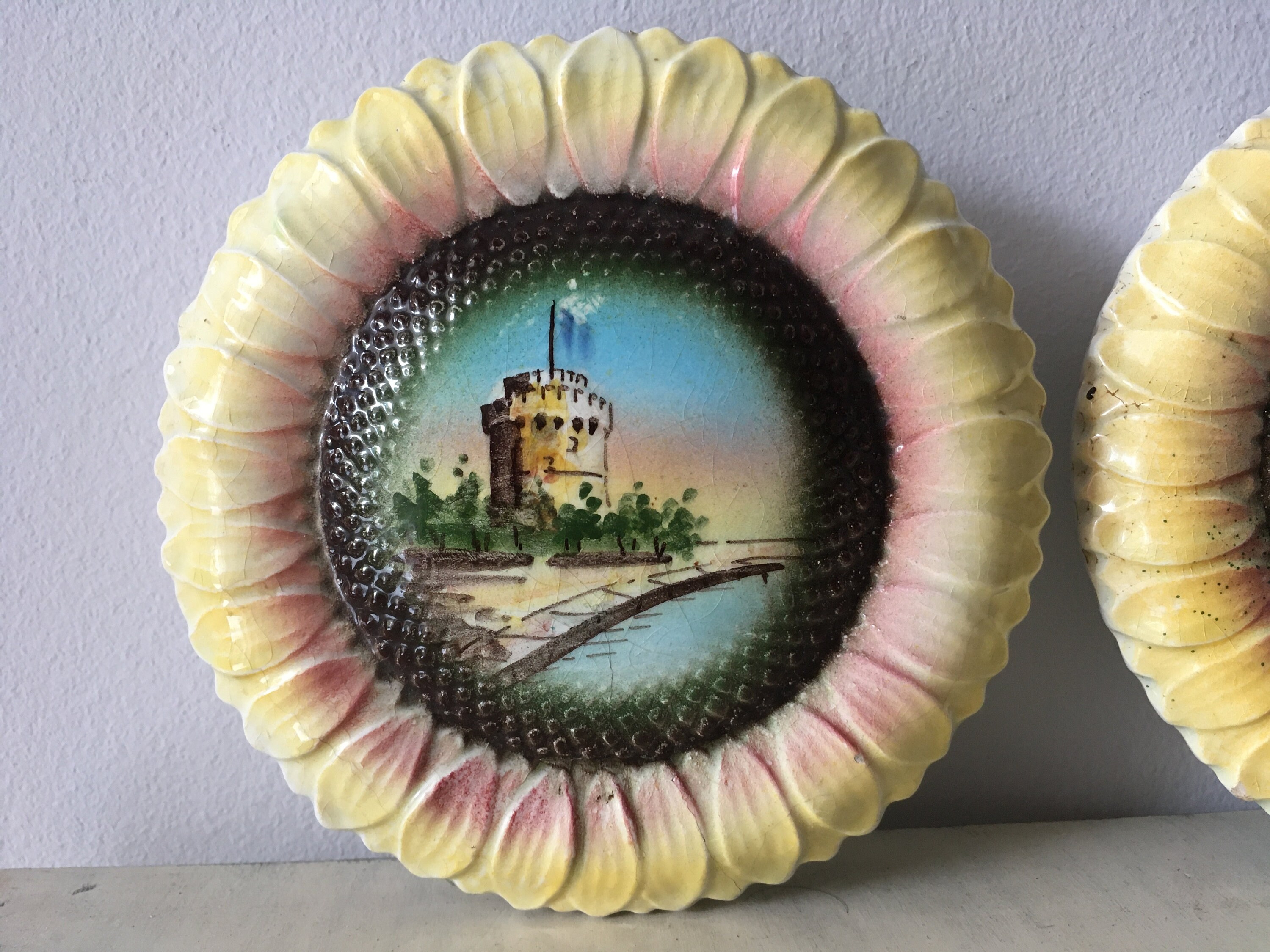 Repoussé Porcelain Greek Hangings. Parthenon and White Tower | Etsy