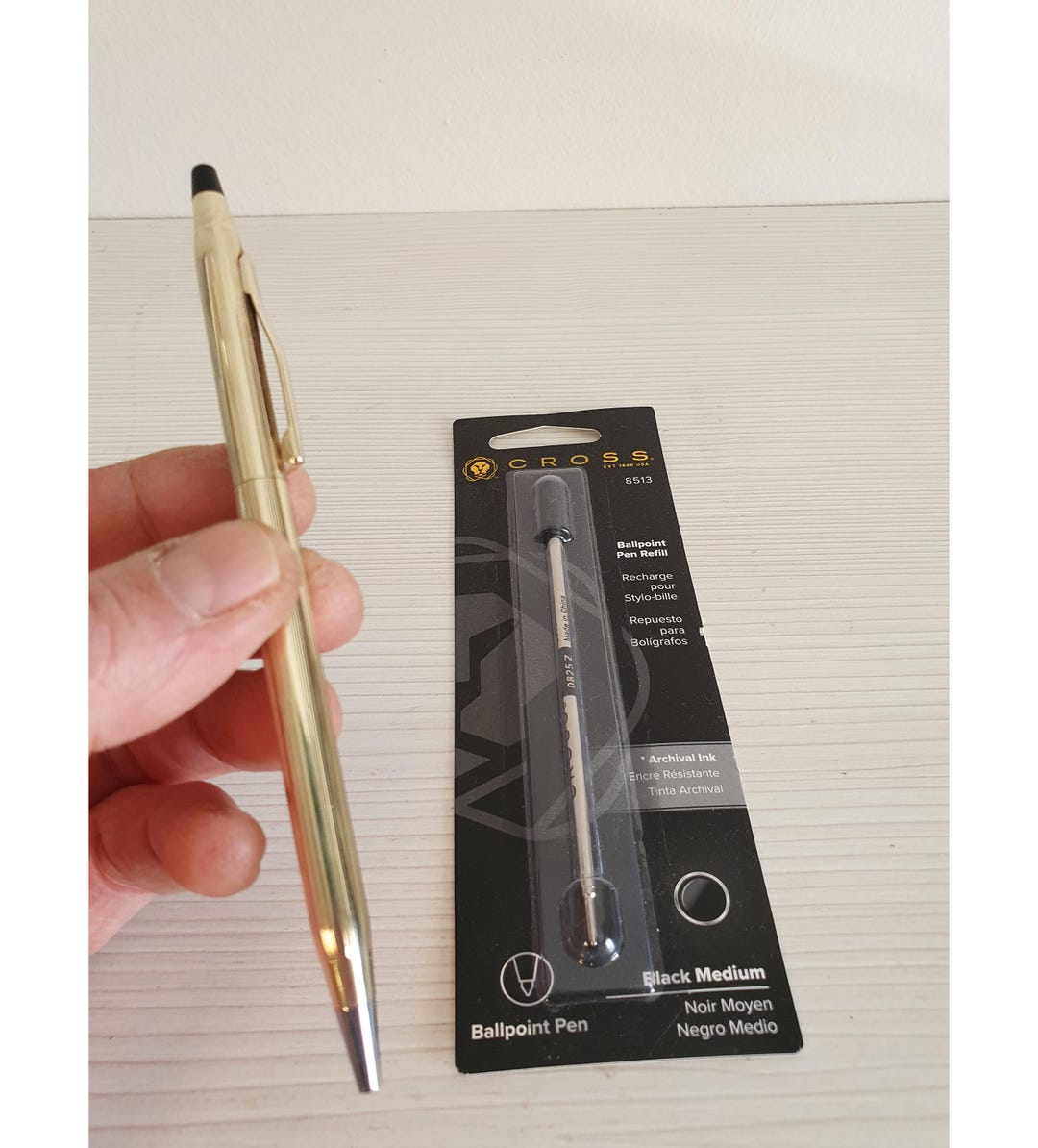 Vintage Cross Rollerball Pen Gold Tone Twist Mechanism Executive ...