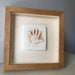 Gypsum Handcrafted Little Hand in a Box-like Wooden Frame With - Etsy