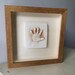 Gypsum Handcrafted Little Hand in a Box-like Wooden Frame With - Etsy