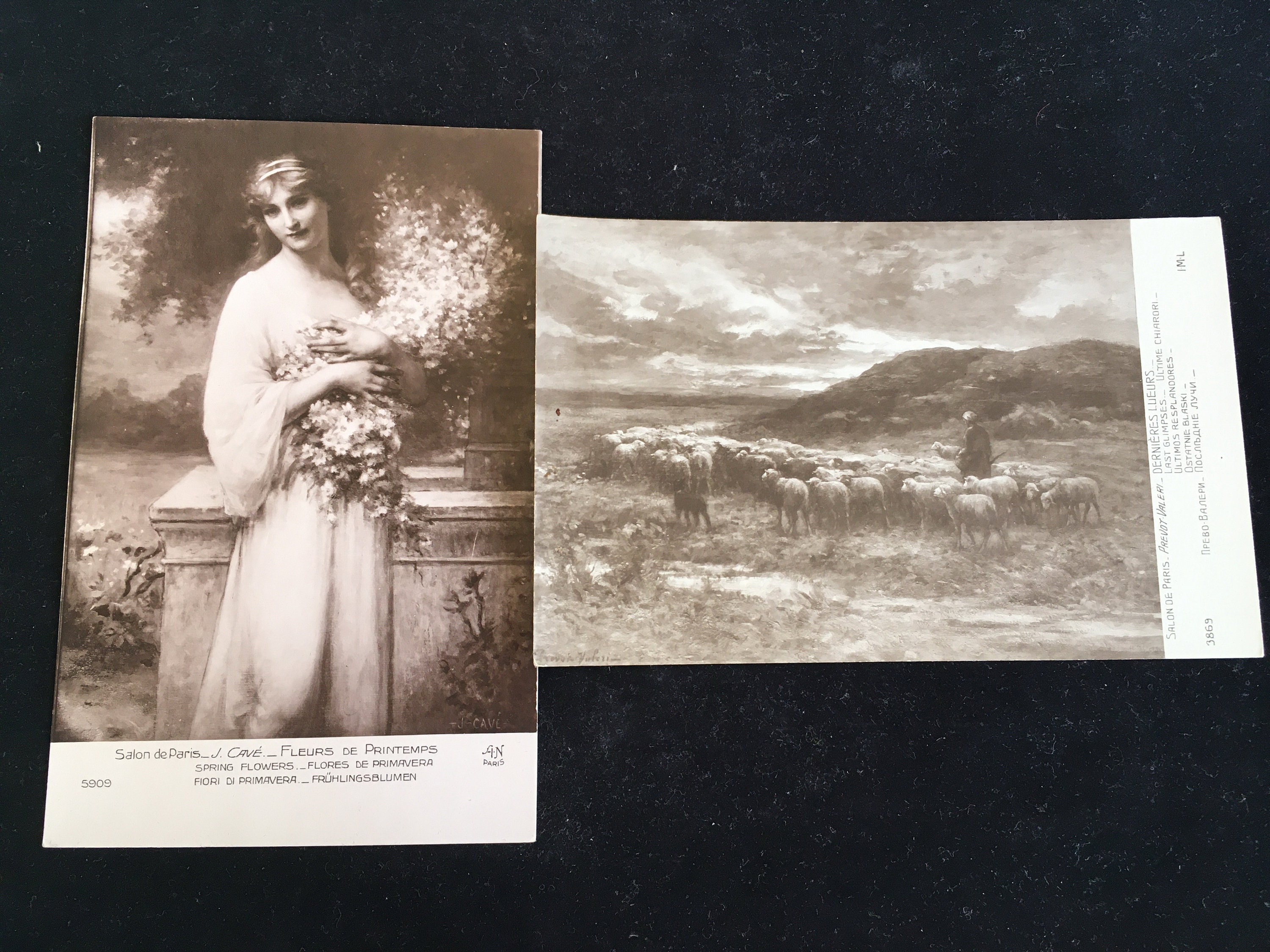 A Lot of 7 Early 1910's French Post Cards. Collectible Set - Etsy