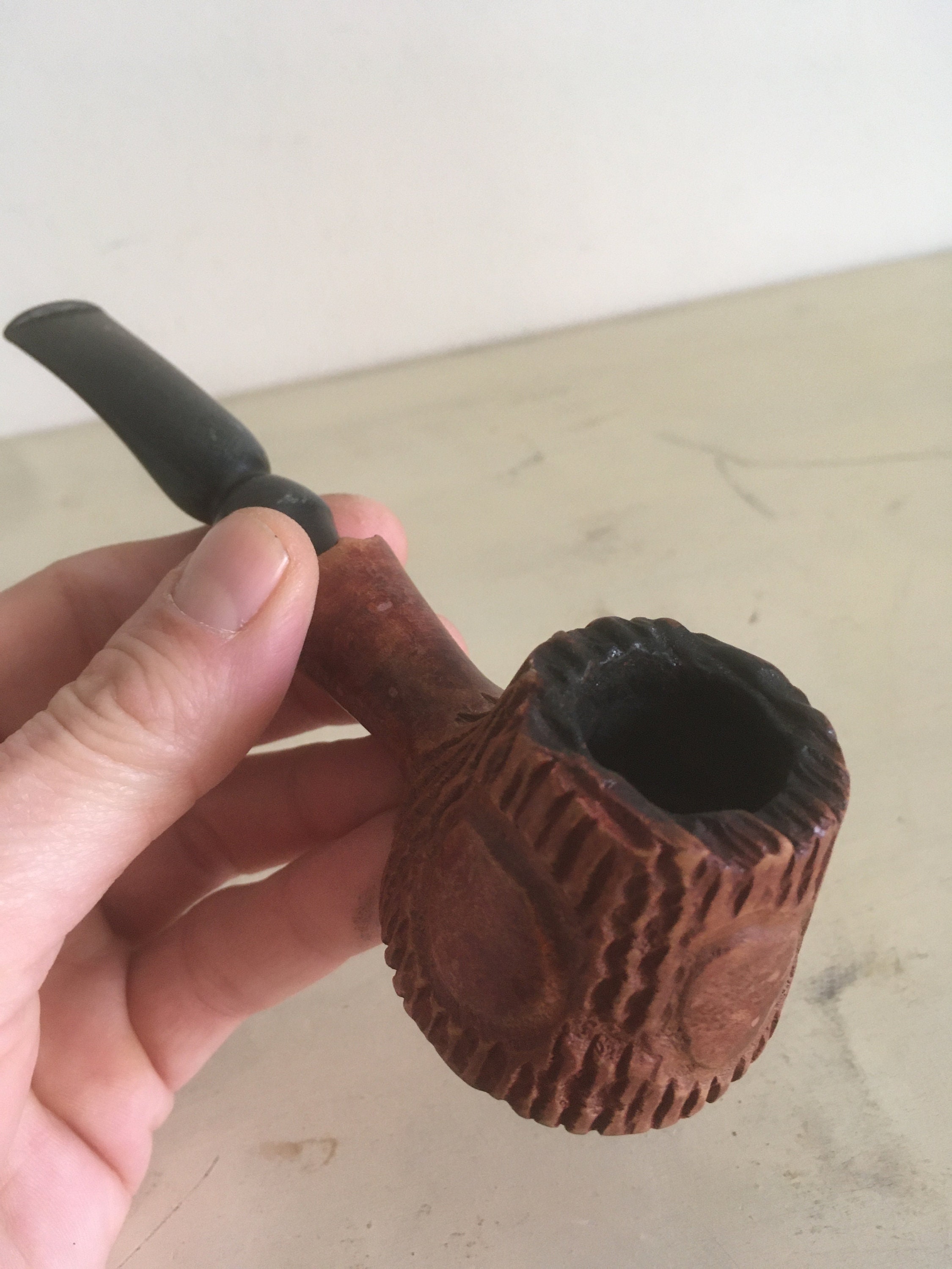 Dr. Grabow Free Hand Tobacco Pipe. Rusticated Hand Made Briar - Etsy