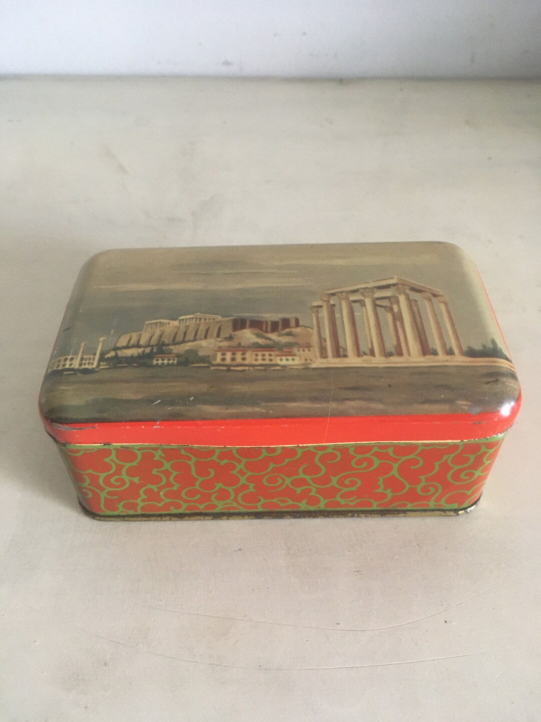 Acropolis and Ancient Monuments Printed Tin Box. Collectible 1960's ...