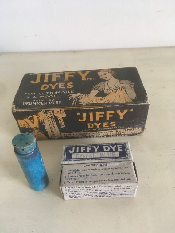 Jiffy Dyes Royal Blue Complete 12 Glass & Cork Bottles Unused. - Etsy