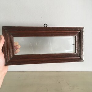 Elongated Horizontal Vintage Thick Wooden Frames. Pair of 2 Handmade ...