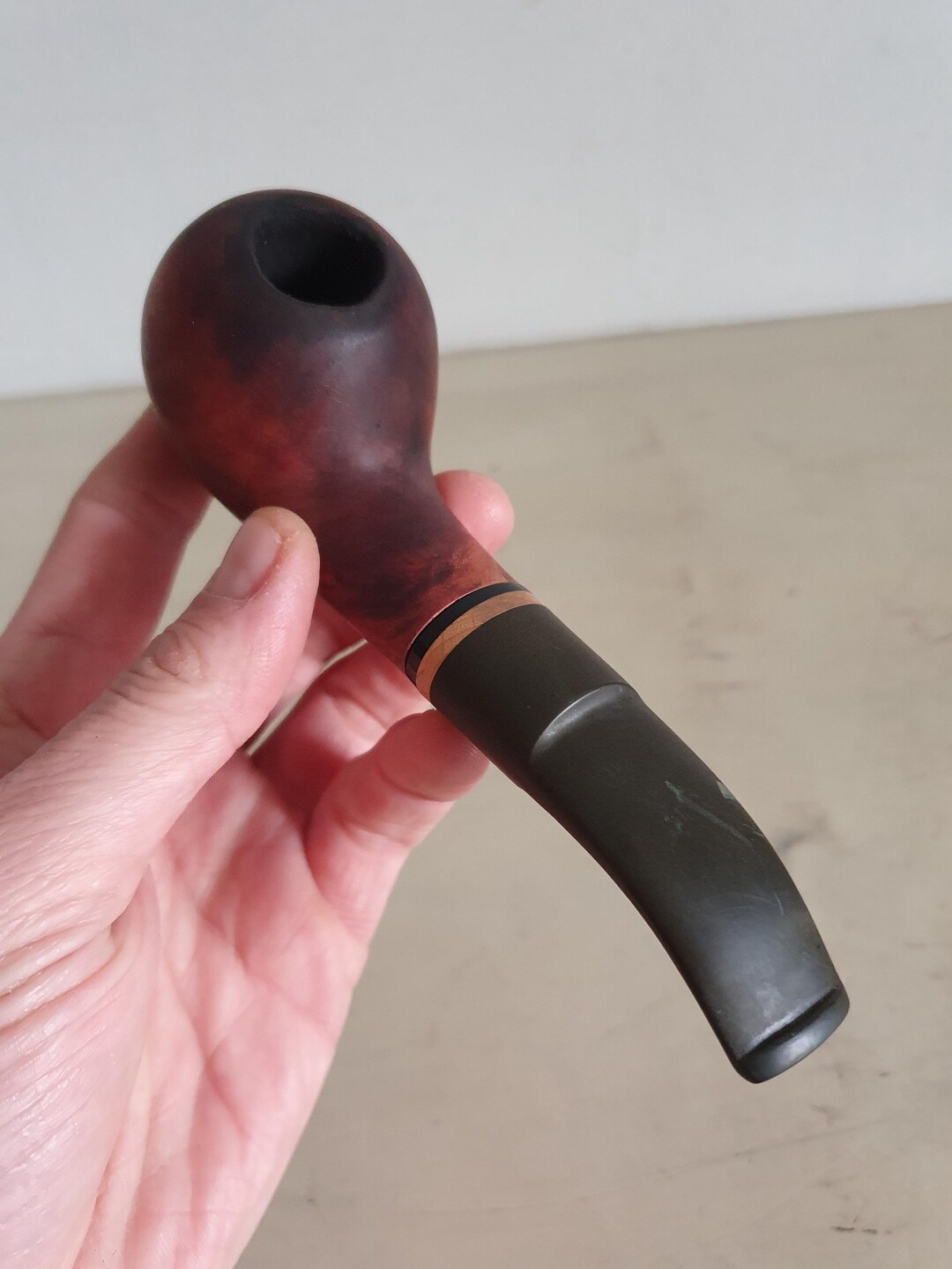 Vintage Greek Handmade Briar Wood Smoking Pipe by Tziaros, Natural ...