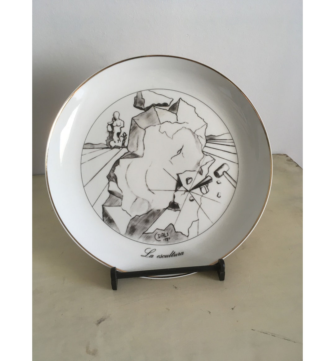 La Escultura Salvador Dali Vintage Decorative Plate. Limited Edition El ...