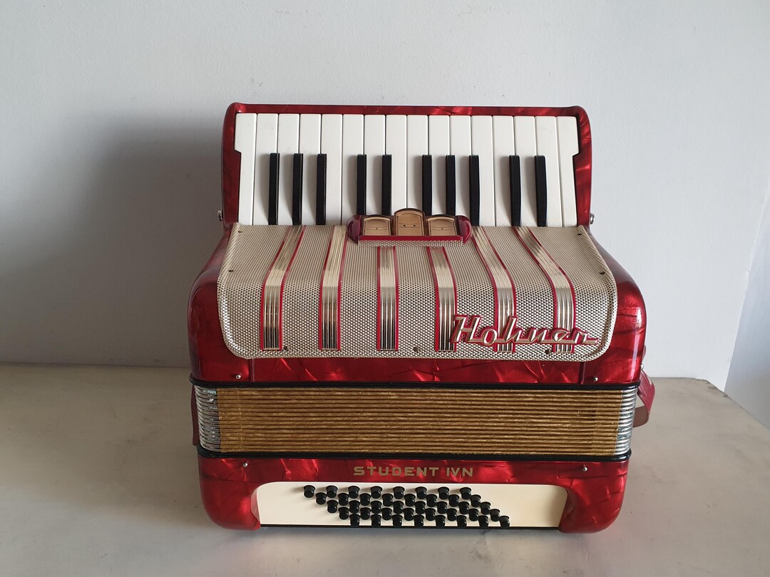 Vintage Hohner Student IVN Accordion, Near Mint Condition, Full ...