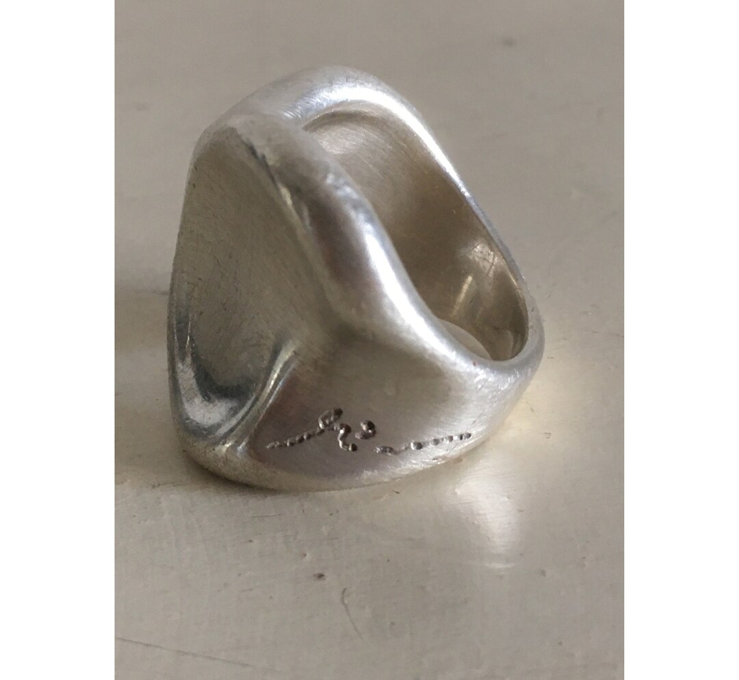 Sterling Silver Signed by the Artisan, Abstract Shape, Robust Ring ...