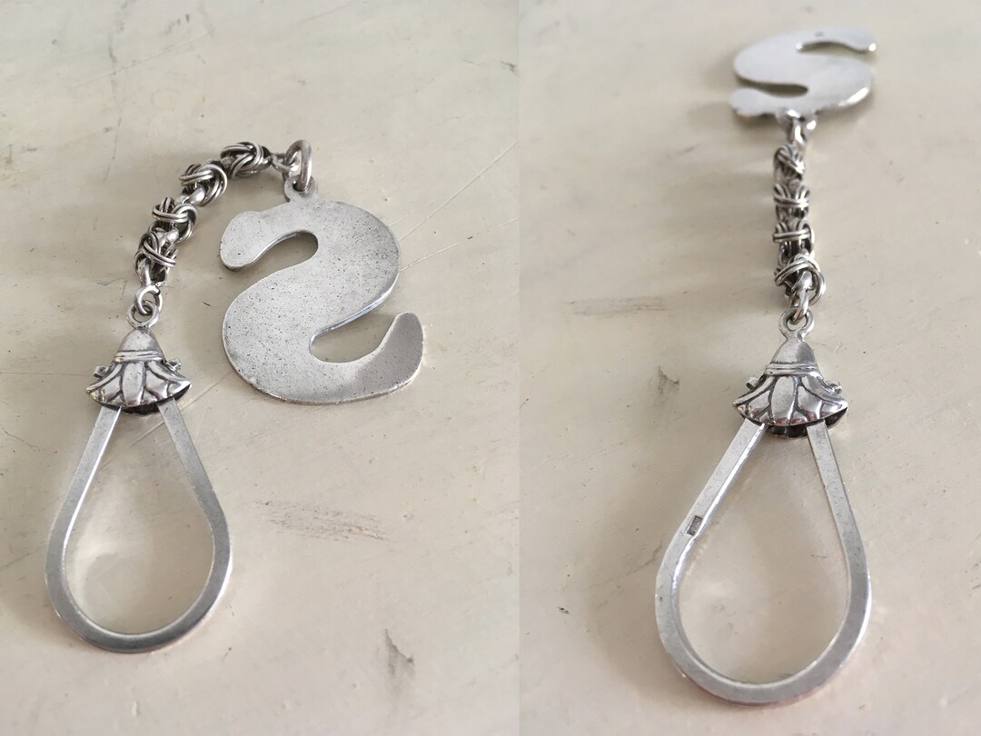 Sterling Silver Vintage Dollar Key Chain. Handmade and Hallmarked ...