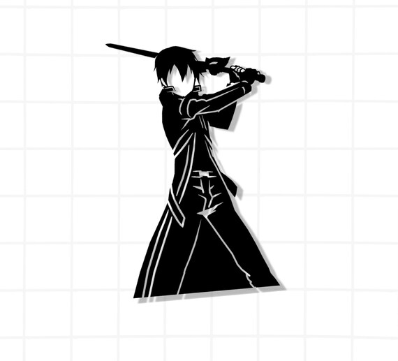 Kirito Vinyl Decal | Etsy UK