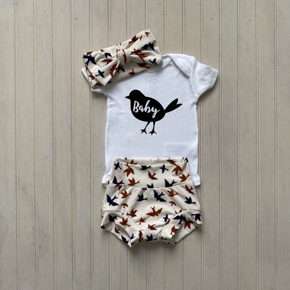 Baby Bird Outfit Summer Girl Outfit Preemie Girl Summer | Etsy
