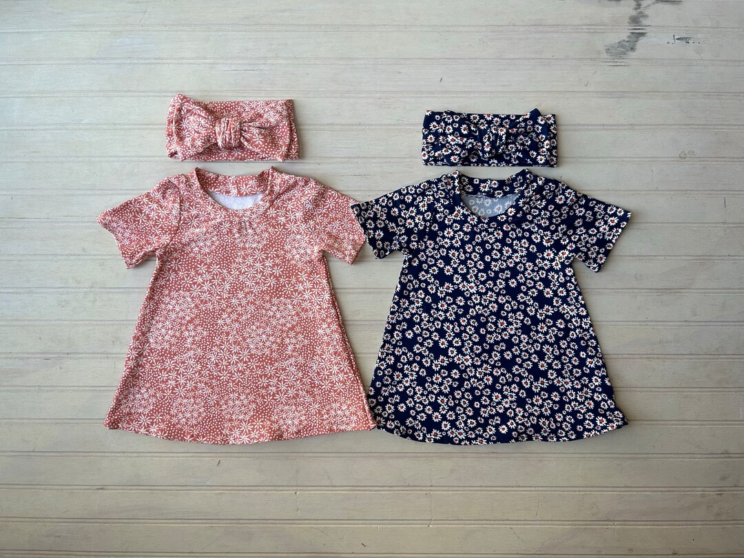 Daisy Dress, Preemie Dress, Summer Baby Outfit, Pink Bummies, Floral ...