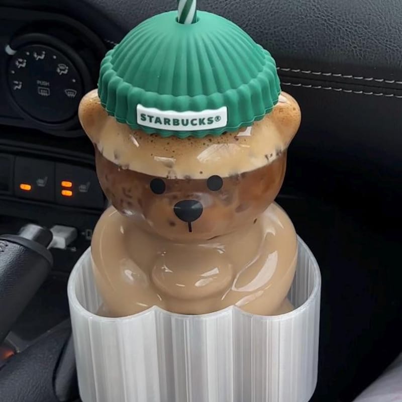 Starbucks Glass Bear Mug - Etsy