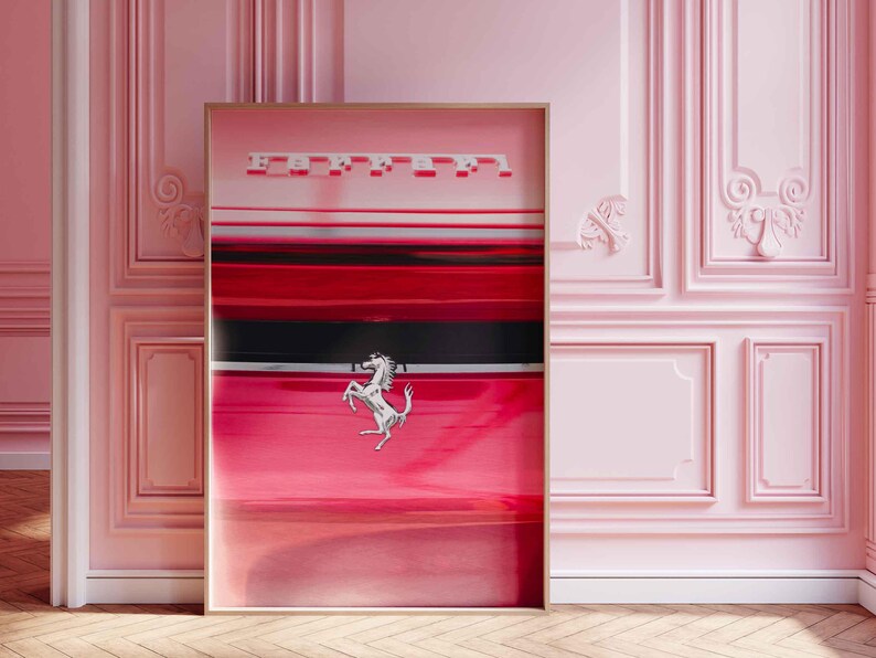 Logo Ferrari Poster, F1 Wall Art Formula One - Etsy