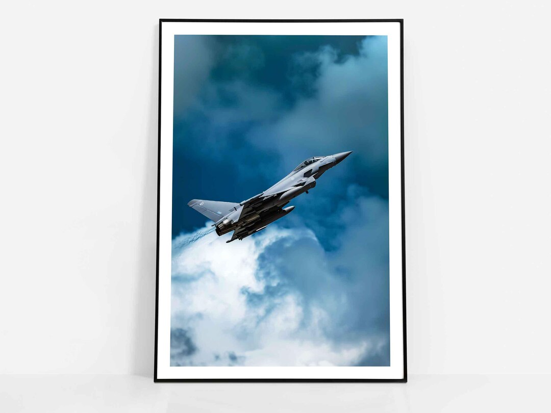 Eurofighter Typhoon Poster, Aviation Aircraft Wall Art - Etsy