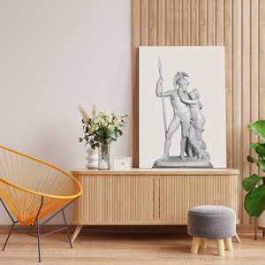 Sculpture Poster Mars and Venus, Canova Print, Renaissance Art, Italian ...