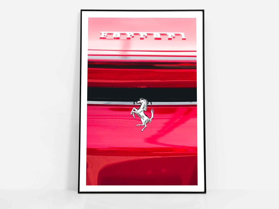 Logo Ferrari Poster, F1 Wall Art Formula One - Etsy