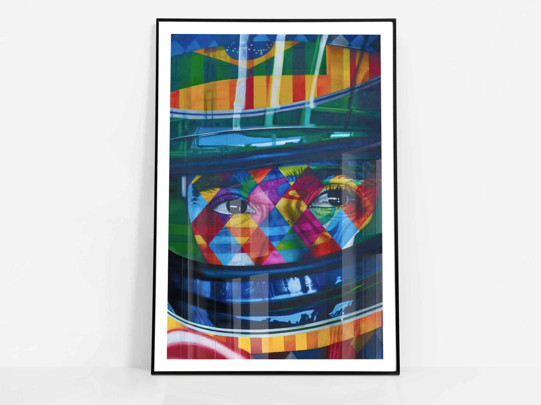 Ayrton Senna Poster, Mural Street Art F1 Racing Wall Art Formula One - Etsy