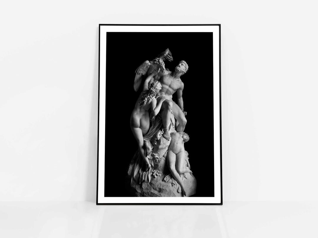 Prometheus Bound Sculpture Print: Greek Mythology Wall Art - Etsy