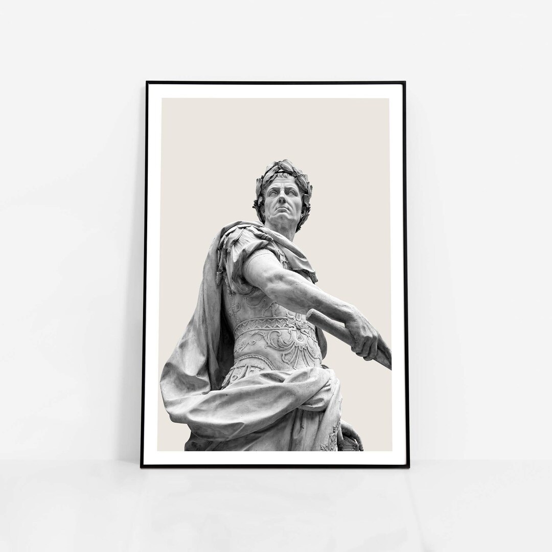 Julius Caesar Poster, Louvre Museum Paris, 18th Century Sculpture Print ...