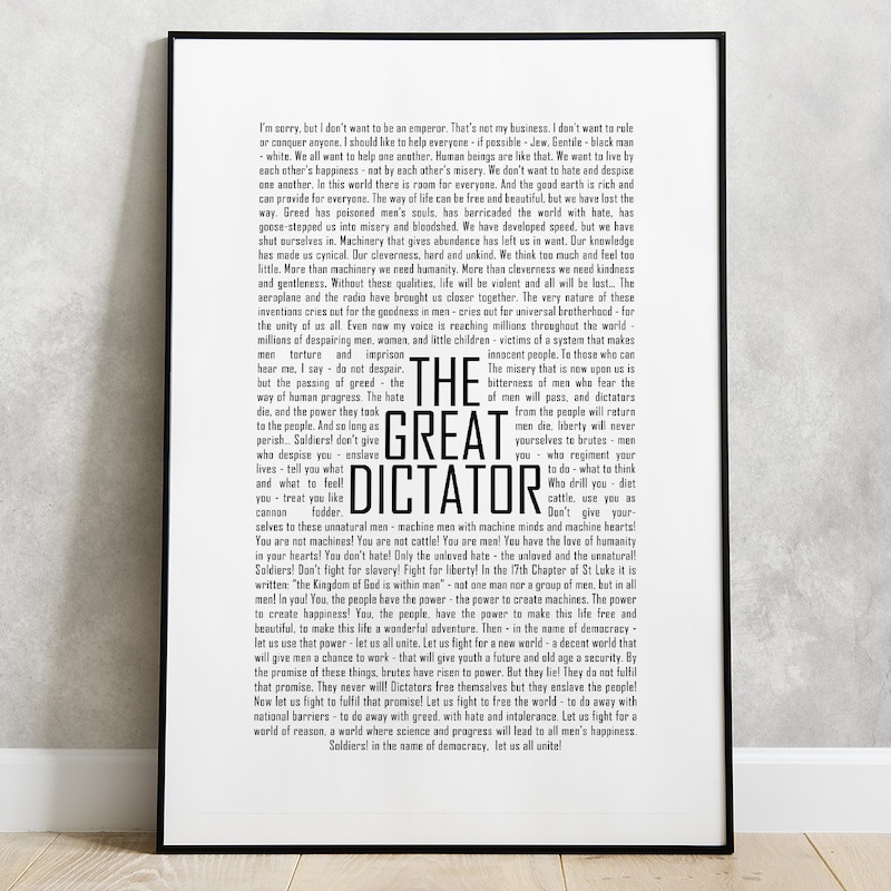 Dictator Film Poster - Etsy
