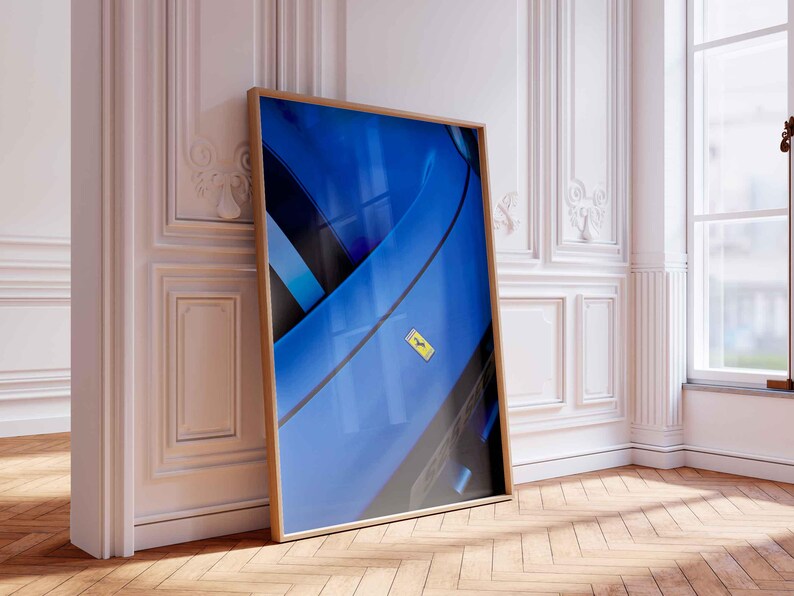 Blue Ferrari Wall Art, F1 Poster Formula One - Etsy UK