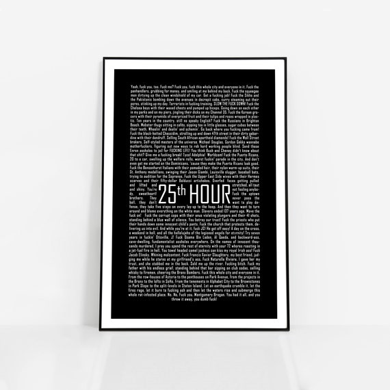 25th Hour Movie Poster