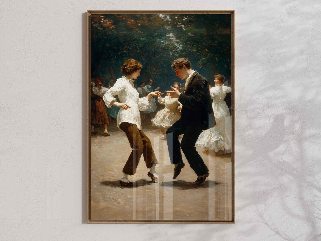 Claude Monet Wall Art of Pulp Fiction Poster, Dancing Scene - Etsy