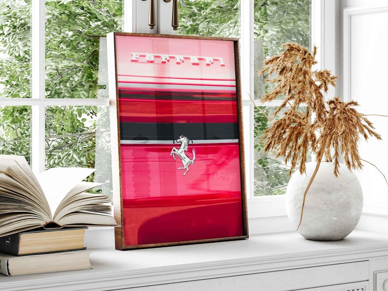 Logo Ferrari Poster, F1 Wall Art Formula One - Etsy