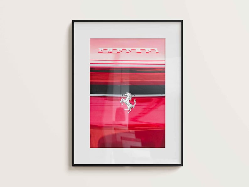 Logo Ferrari Poster, F1 Wall Art Formula One - Etsy