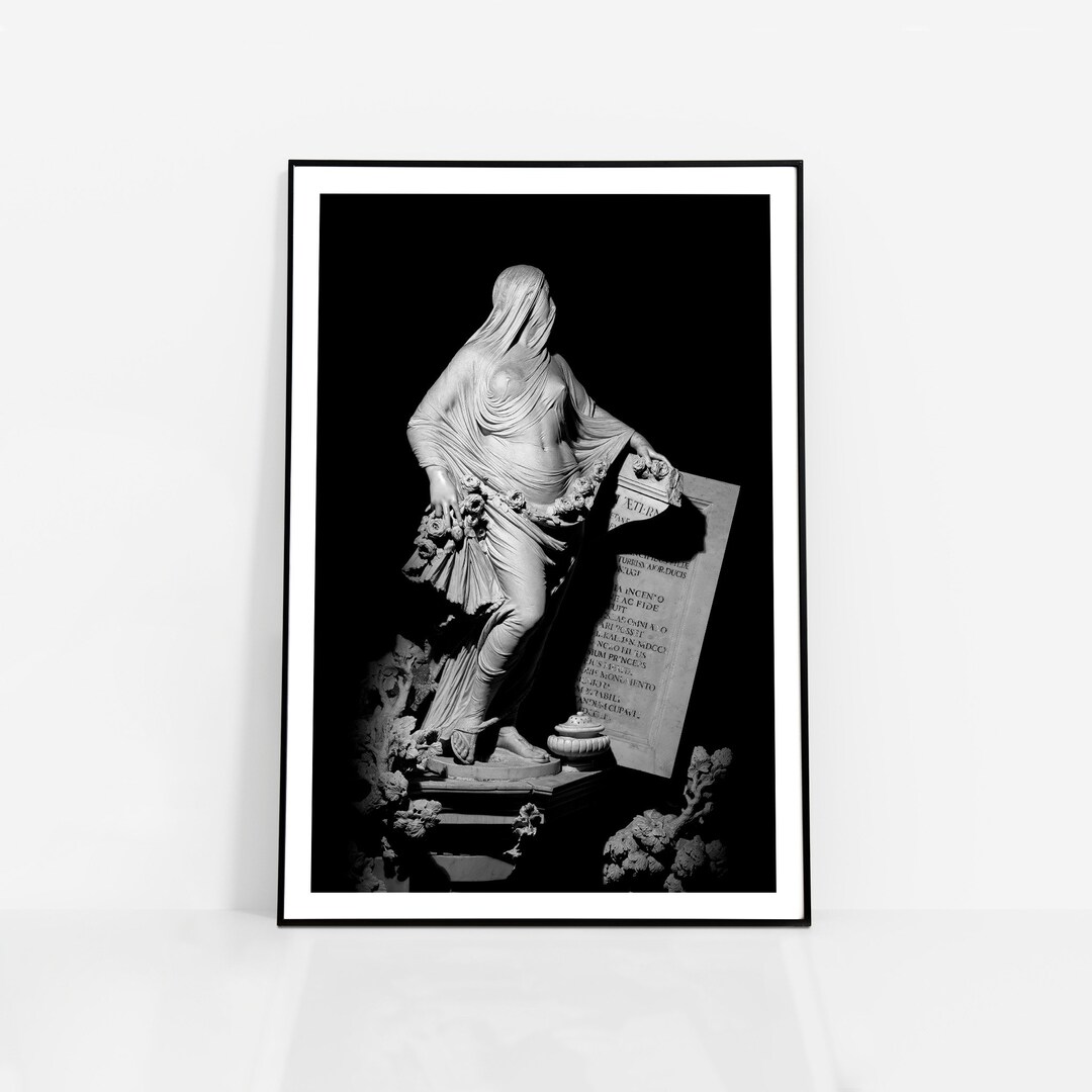 Veiled Woman Sculpture POSTER | the Renaissance Decor Wall Art | Famous ...